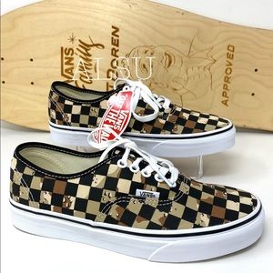 Vans | Shoes | Vans Authentic Checkerboard Brown Womens Canvas | Poshmark